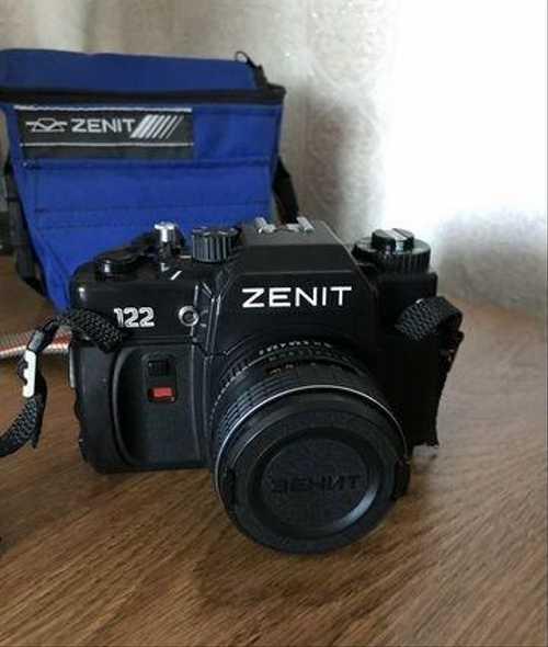 Пленочный фотоаппарат zenit 122 со вспышкой