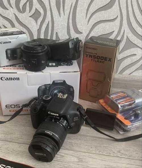 Зеркальный фотоаппара Canon 600D