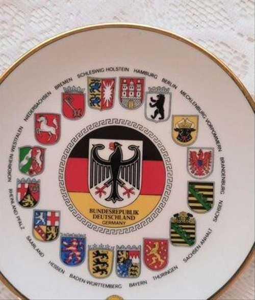 Сувенирная тарелка Германия
