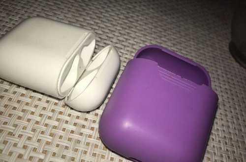 Зарядный кейс для airpods+чехол