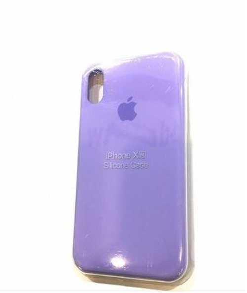 Чехол накладка Silicone Case на iPhone Xr Лиловый