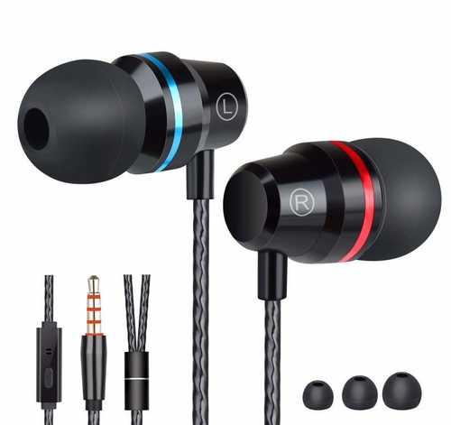 Новые USA Earbuds Ear buds In Ear Headphones Wired