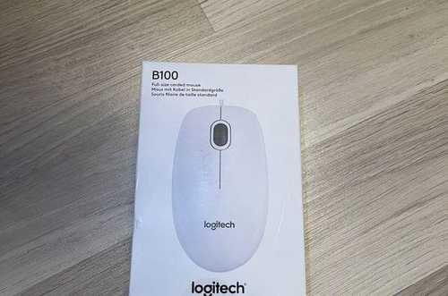 Мышь проводная Logitech B100