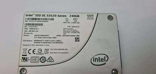 SSD intel s3520 240gb