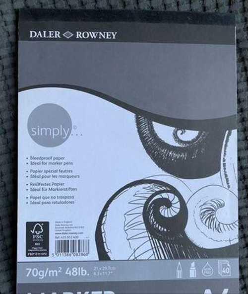 Скетчбук (альбом-склейка) для маркер daler rowney