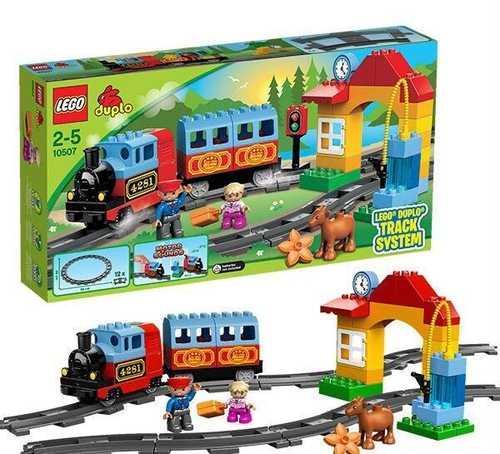 Поезд Лего (lego duplo) и дополнительные элементы