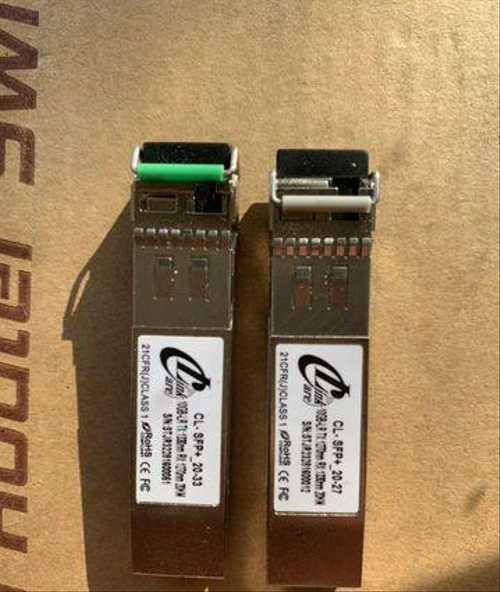 Пара модулей WDM Sfp+ 10GE