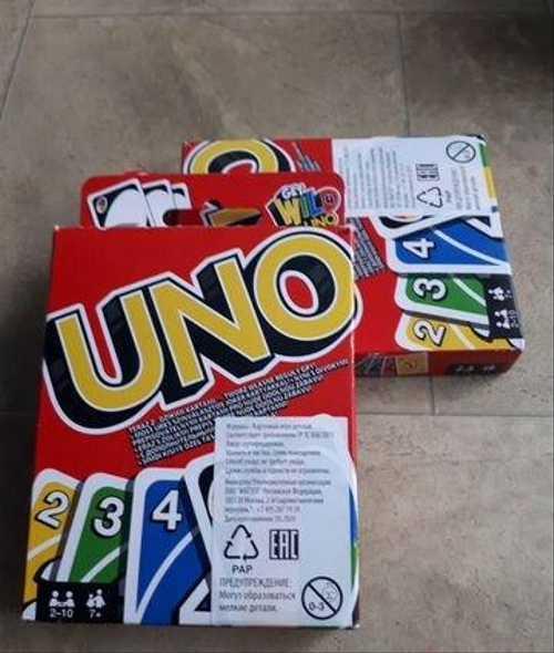 UNO get wild4 Карточная игра детская новая