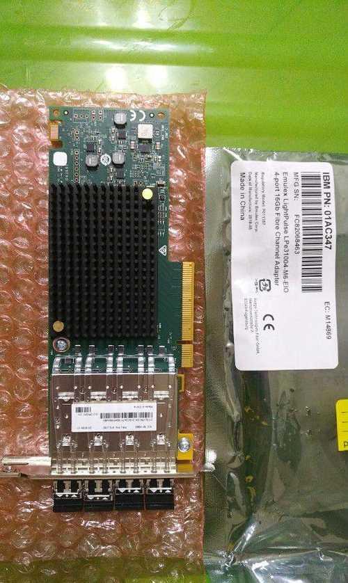 Сетевой Адаптер IBM (Emulex) LPe31004 4x16Гбит/сек