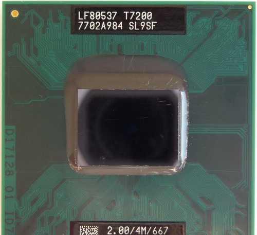 Intel Core 2 Duo Mobile T7200 2GHz SL9SF Socket M