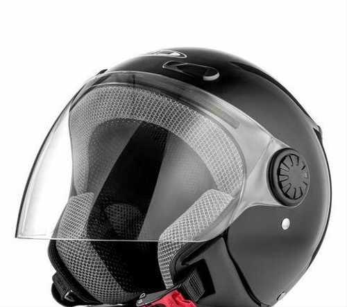Шлем открытый zeus ZS-210B, глянец черный