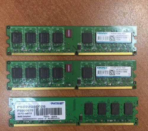 Оперативная память DDR2 1Gb 2Gb