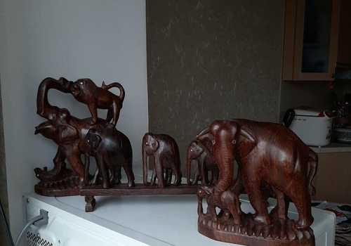 Слоны деревянные Индия