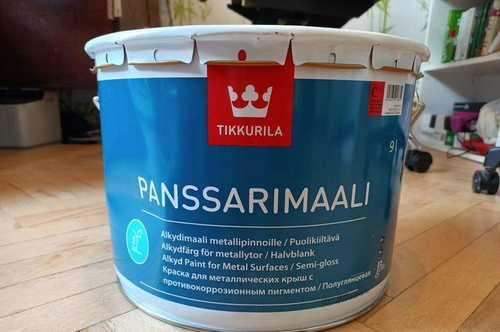 Эмаль Tikkurila Panssarimaali, 9л, зеленая