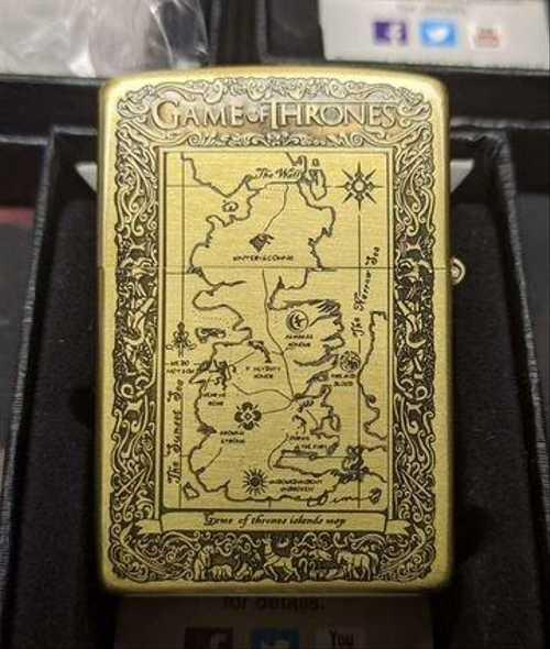 Zippo game of thrones fire and blood зажигалка