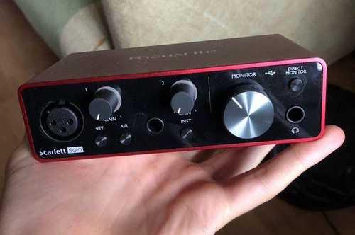 Внешняя звуковая карта focusrite scarlett