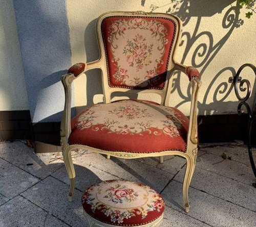 Кресло вышивка кирпичное