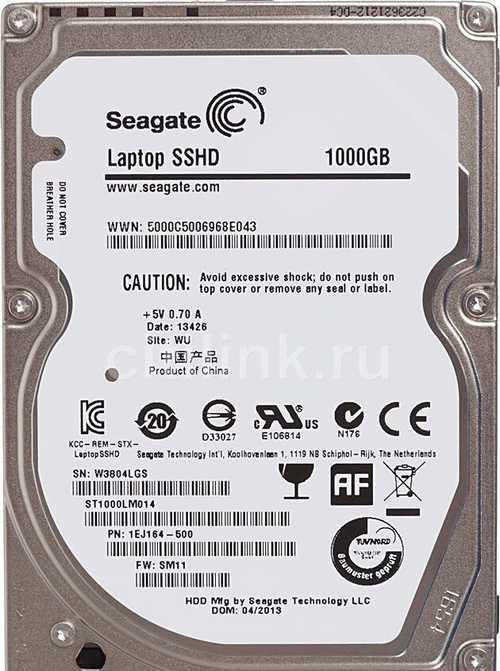 Seagate Laptop sshd ST1000LM014, 1Тб, гибридный