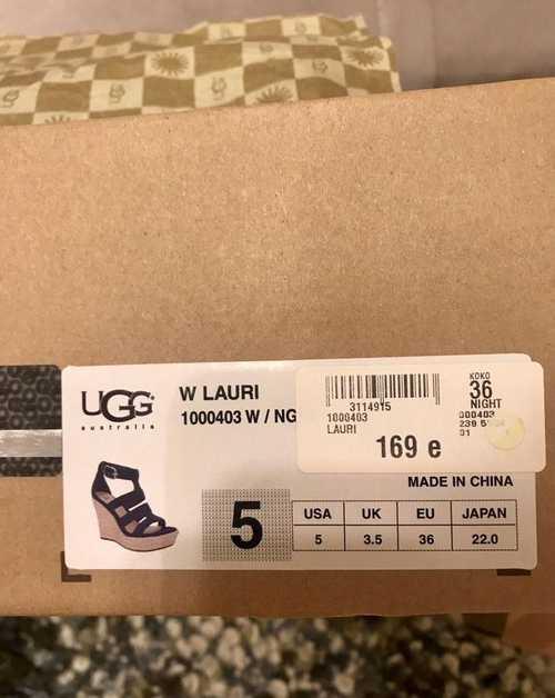 Босоножки сандалии UGG размер 36 - 37