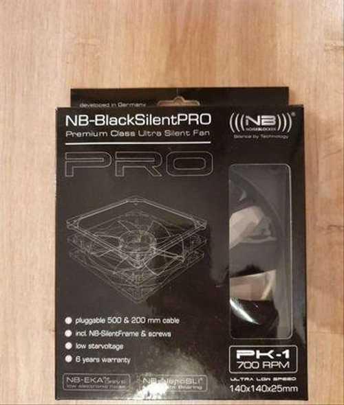 Вентилятор 140мм noiseblocker black silent pro pk