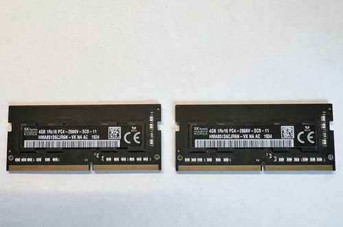 Оперативная память 4GB 1Rx16 PC4-2666V-SC0-11