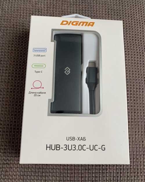 USB хаб type-c Digma