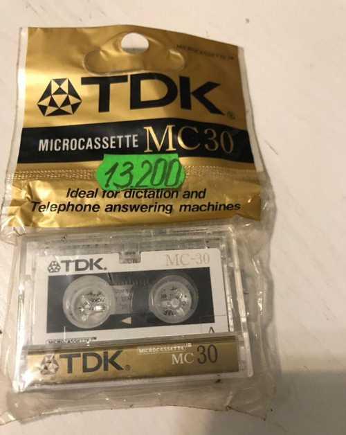 Аудиокассета TDK Microcassette MC 30