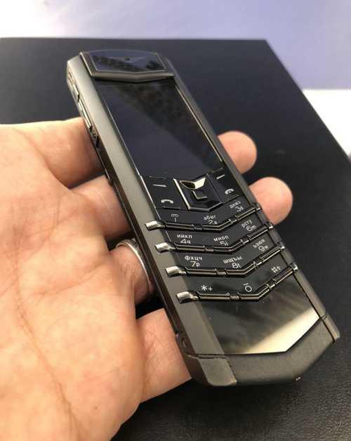 Vertu Signature s design pure black оригинал