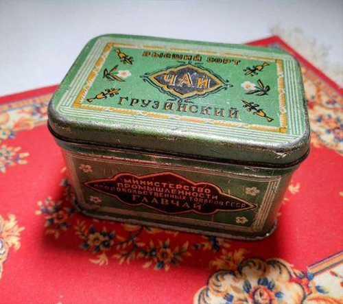 Коробка от грузинского чая СССР