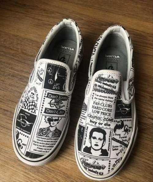 Кеды Vans x Ashley Williams слипоны