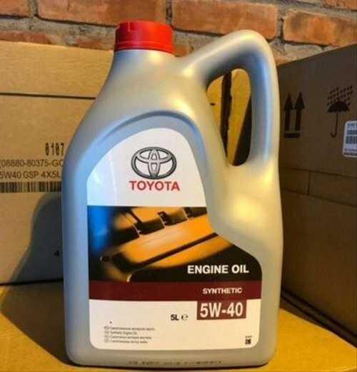 Масло моторное Toyota 5w40 SN CF. Синтетика 5L | Festima.Ru – частные ...