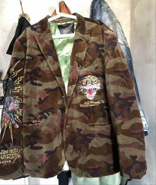Пиджак бархатный Ed Hardy