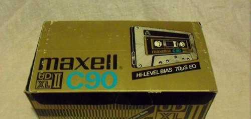 Аудиокассета maxell UD-XL ll C90 новые 70Е годы