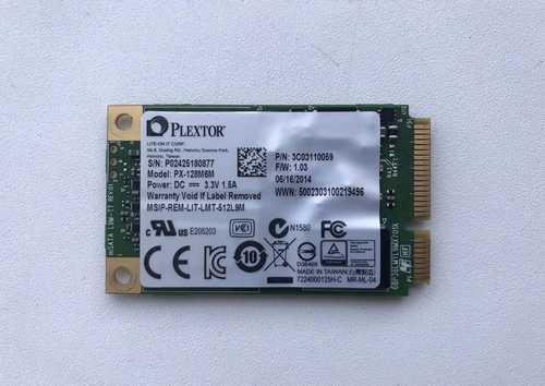 SSD msata Plextor M6M 128GB
