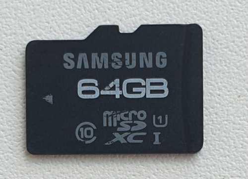 Карта памяти samsung 64gb