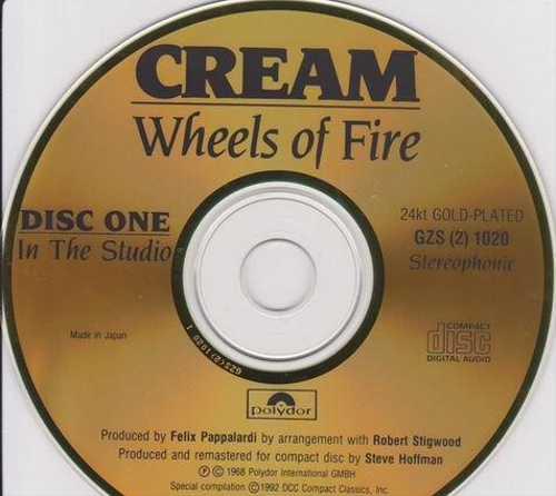 Cream (2) Wheels Of Fire 24K Gold CD