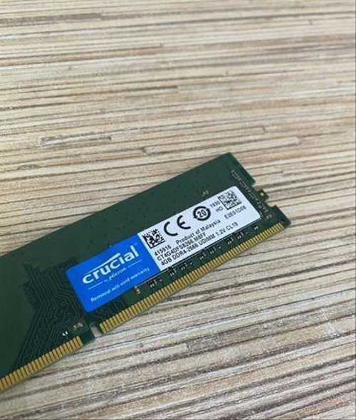 Оперативная память 4GB DDR4 Crucial 2666 mh(297910