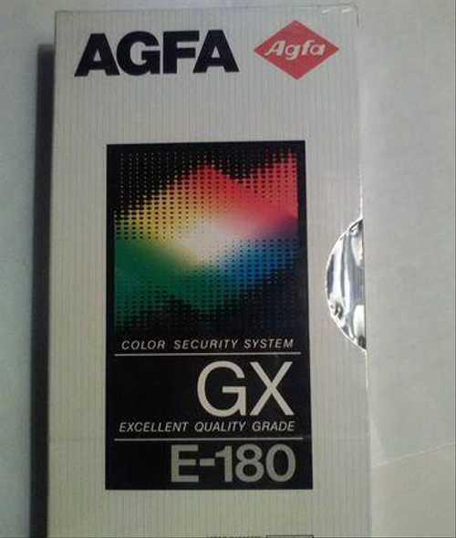 Видеокассета agfa E 180 новая чистая