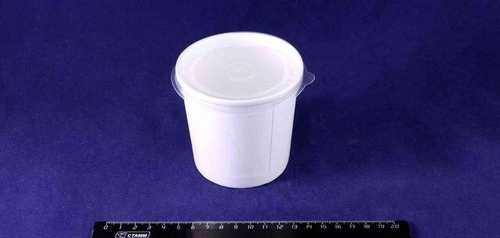 Контейнер суповой бумажный белый на 300мл (h85мм)