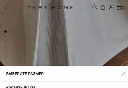 Zara home подзор для кровати