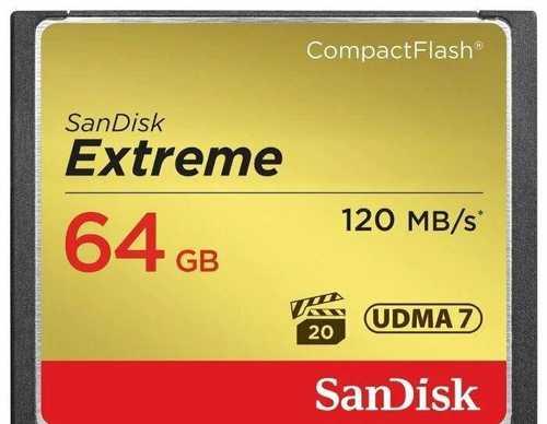 SanDisk Extreme CompactFlash 120MB/s 64GB
