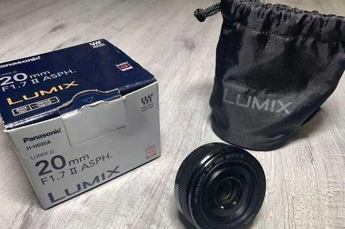 Объектив Panasonic Lumix H-H020A 20 мм / F 1.7 II