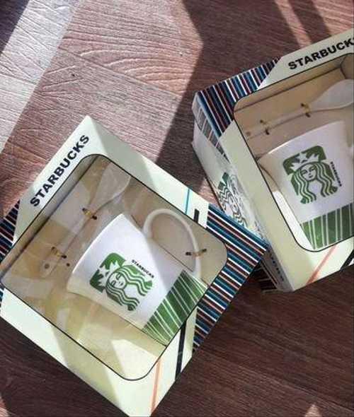 Starbucks подарочный набор/бокс - кружка и ложка