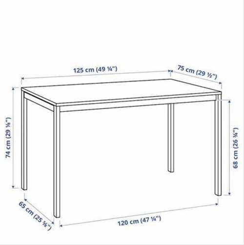 Стол Мельторп Икеа 125*75 | Festima.Ru - Мониторинг объявлений