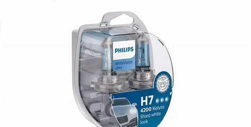 Лампа H7 12V 55W Philips WhiteVision Ultra