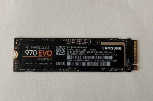 SSD Samsung 970 EVO 250Гб M.2