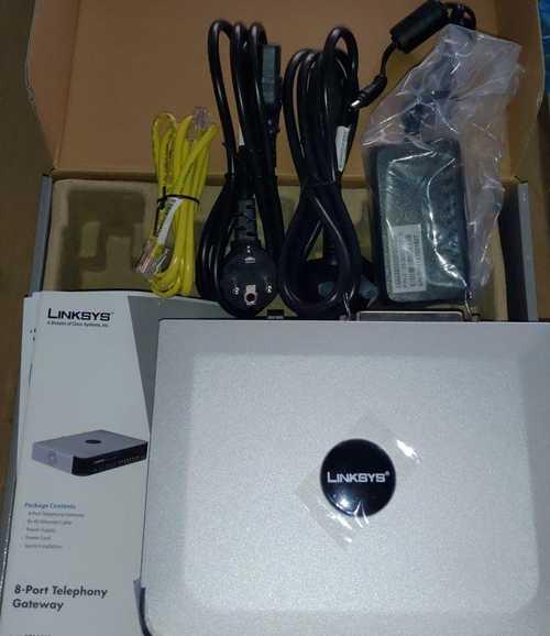 Linksys SPA8000-G5 voip шлюз на 8 портов FXS новые