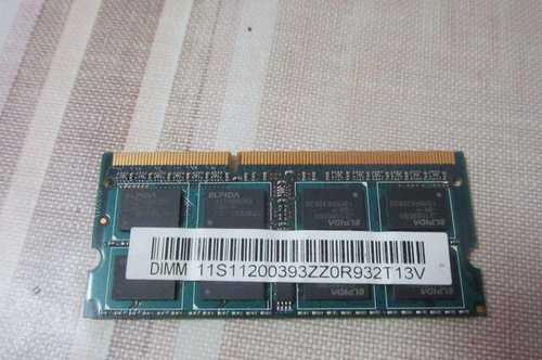 Операвная память на ноутбук DDR3 4 gb