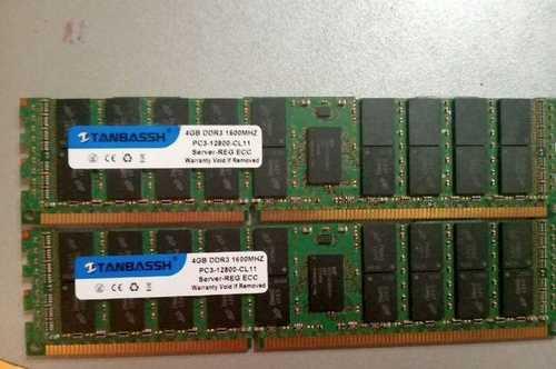 Озу DDR3 2x4gb