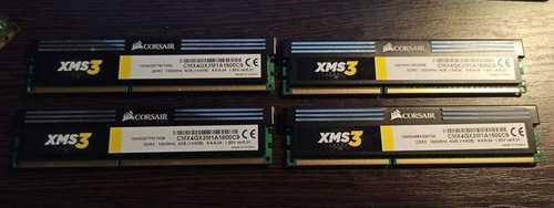 Оперативная память Corsair XMS3 DDR3 4Gb 1600MHz